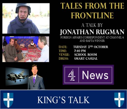 Tales from the Frontline: Talk by Jonathan Rugman - The Kings School ...
